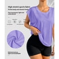 Bainana Luxuriously Soft Breathable Mesh Yoga Top For Women Solid Color ...