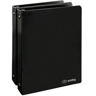 2 Pack Flip Folders with Clear PVC Window Binder Pouches 3-Ring Binder ...