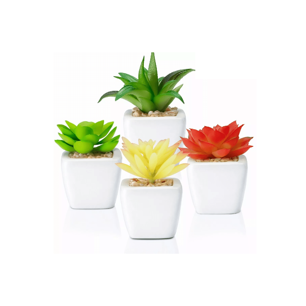 Set 4 de Suculentas Planta Artificial Decorativa | Bodega Aurrera en línea