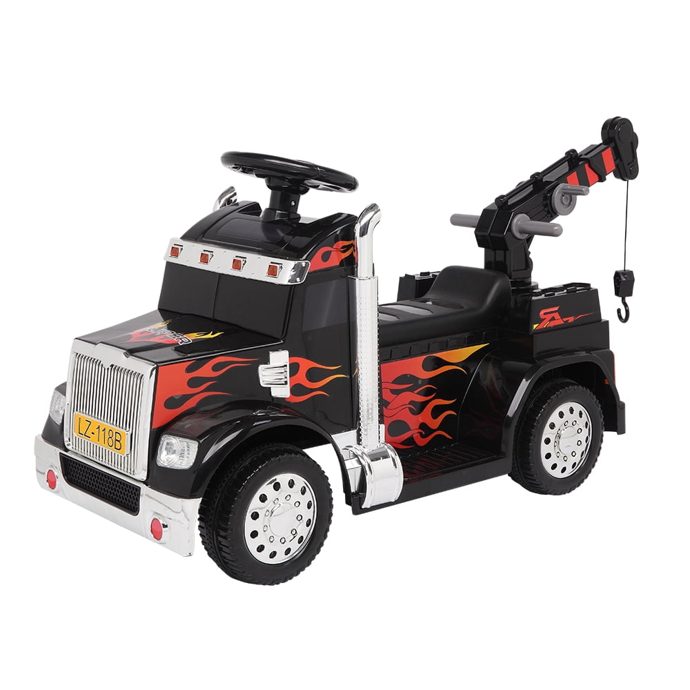 Kids 6V Electric Ride On Car Toy,Small Single Drive Ride on Crane with ...