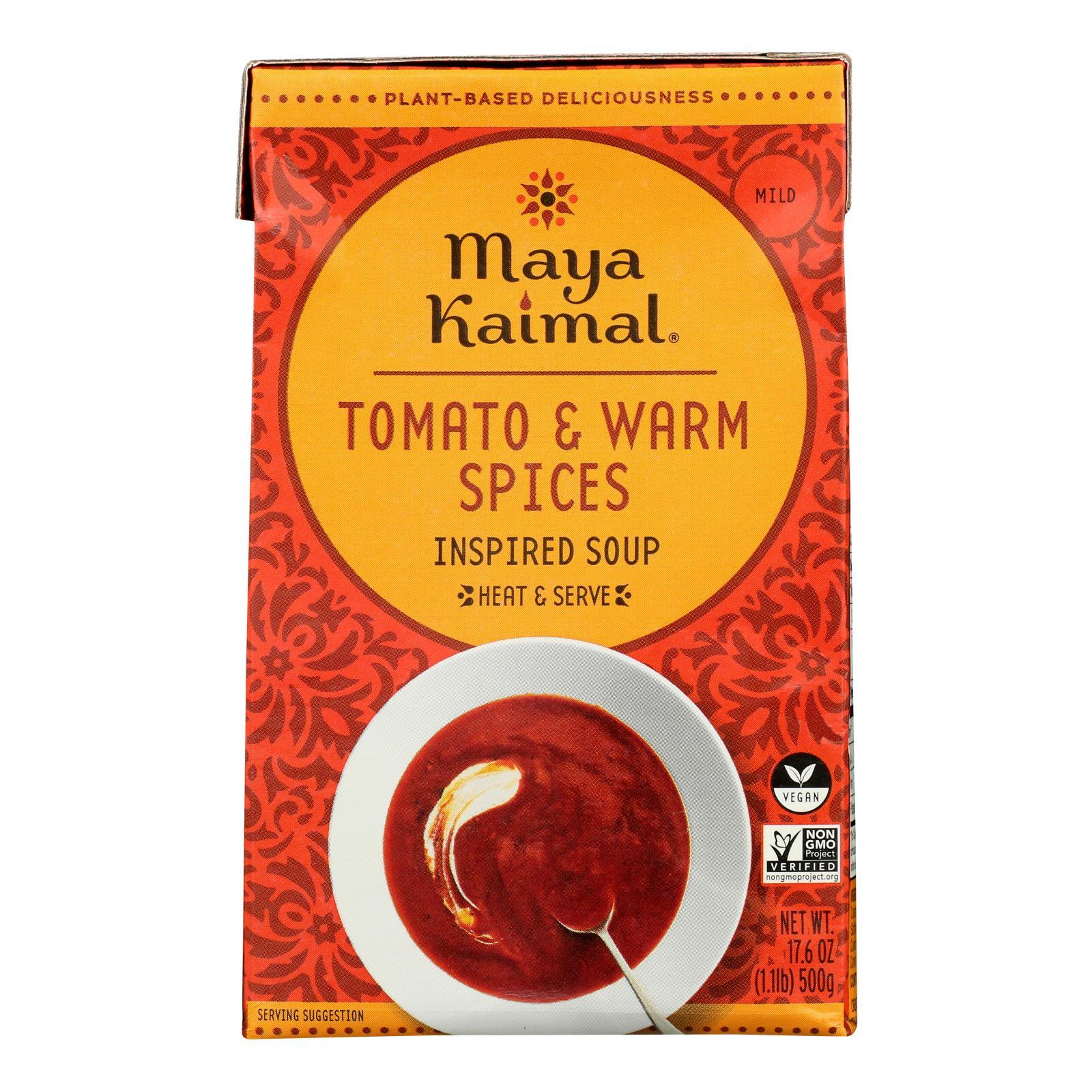 Maya Kaimal - Soup Tomato Warm Spices - Case of 12-17.6 FZ - Walmart.com