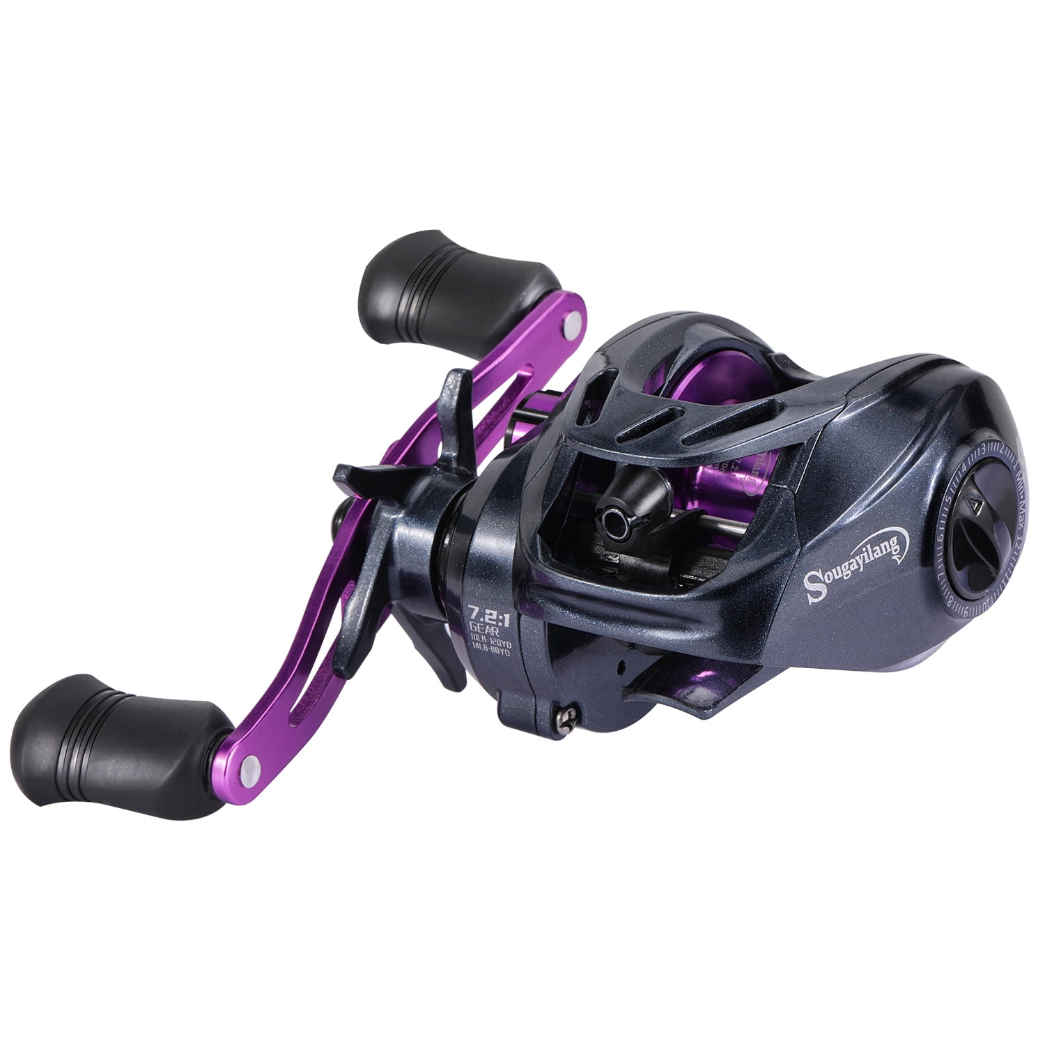 Sougayilang Baitcasting Fishing Reel Super Smooth Power 9+1 Shielded BB ...