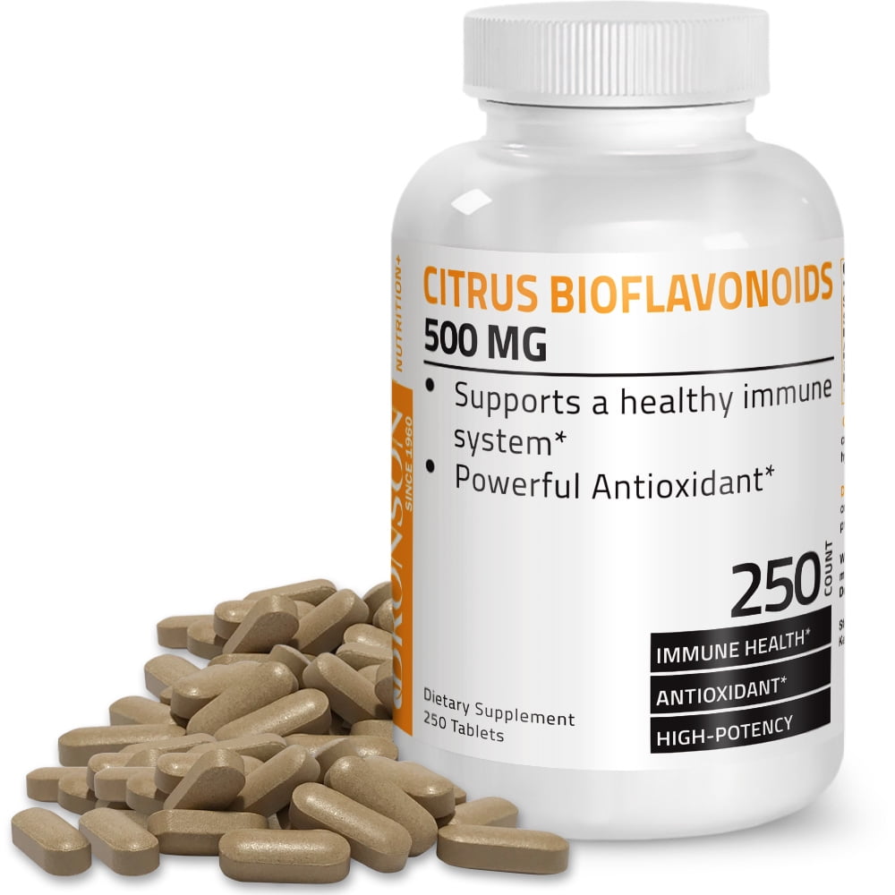 Bronson Citrus Bioflavonoids 500 mg, 250 Tablets - Walmart.com