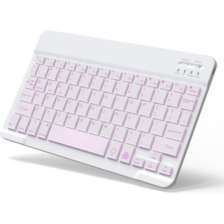 Backlit Bluetooth Keyboard Small Portable External Wireless Keyboard ...