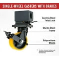 "(2 Pack) 8"" ISO Shipping Container Caster Wheels, 6600 lbs WLL per ...