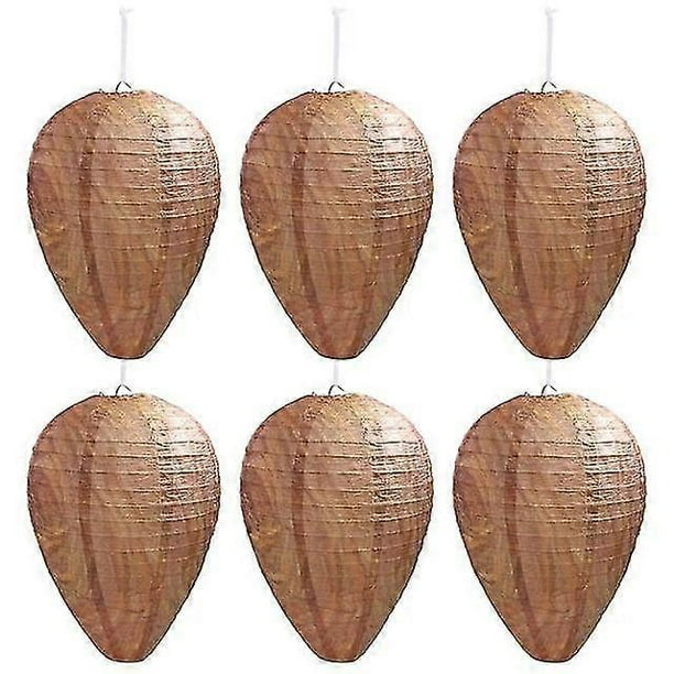 6 Pack Wasp Nest Y Safe Hanging Wasp Deterrent For S Yellow Ets ...
