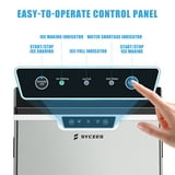Sycees Countertop Ice Machine, 44lbs/24H, 2 in 1 Maker & Shaver, Auto ...