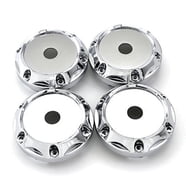 Gorilla Universal Chrome 3.250 in OD Closed End Wheel Center Cap P/N ...