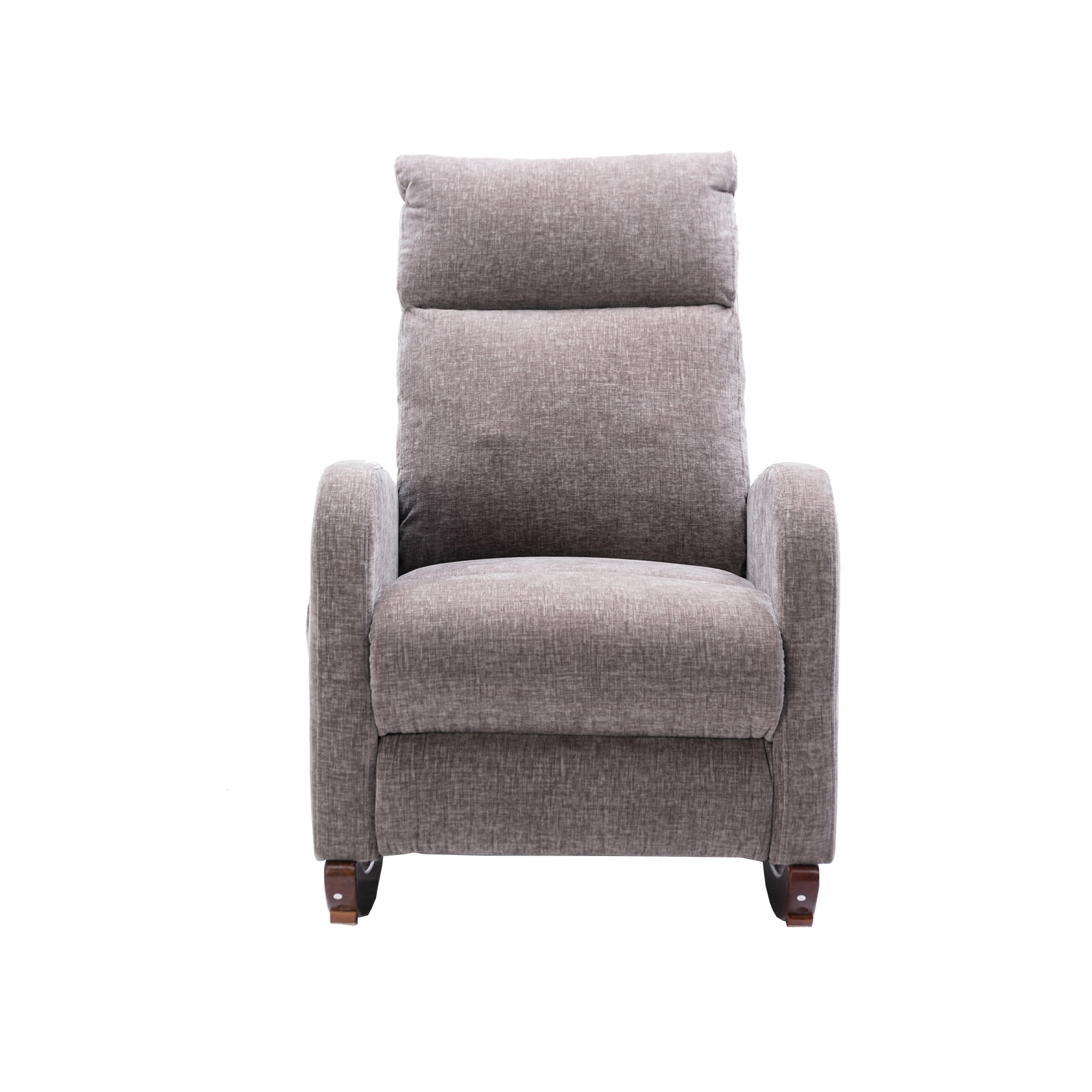 Luccalily Fabric Electric Rocking Chair with Heated and Massage ...