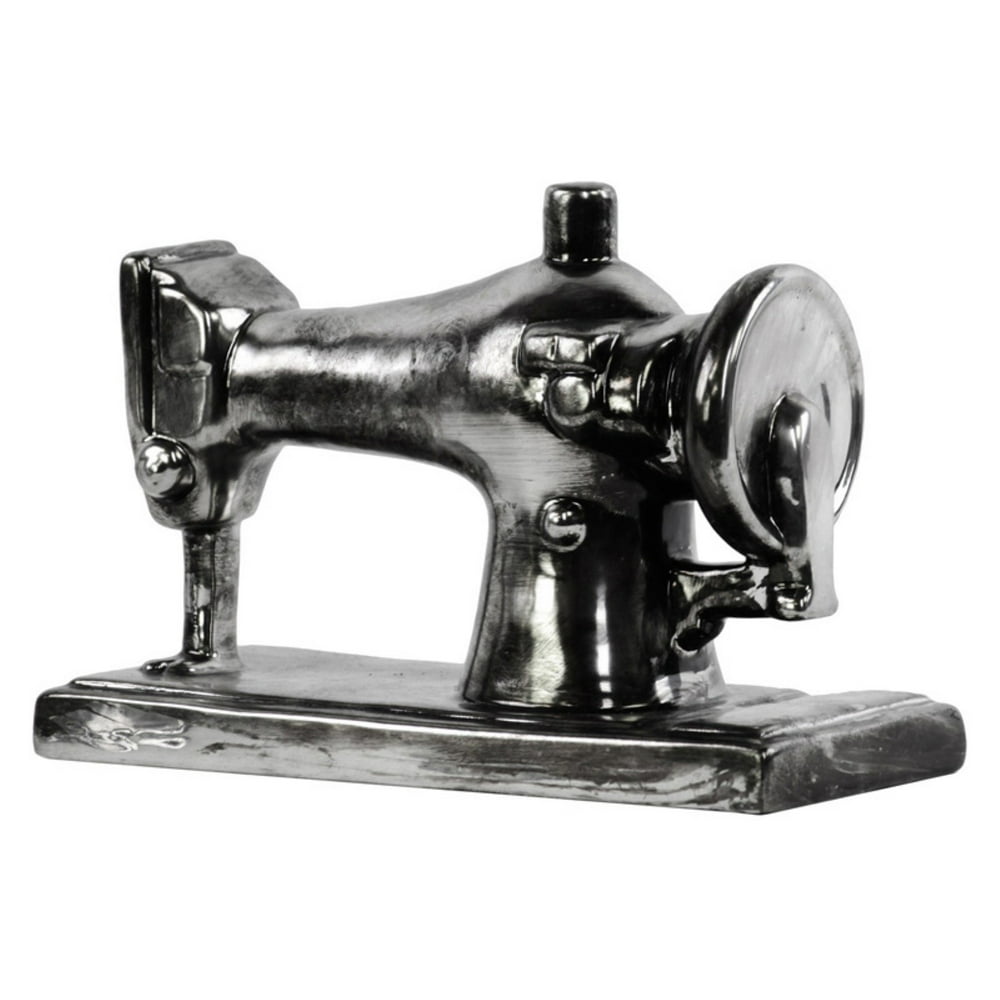 Urban Trends Collection: Ceramic Sewing Machine Sculpture, Tarnished ...