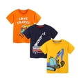 BRGZLK 3 Pack Toddler Boys Shirts 2026 Kids Cute Cartoon Graphic Round ...