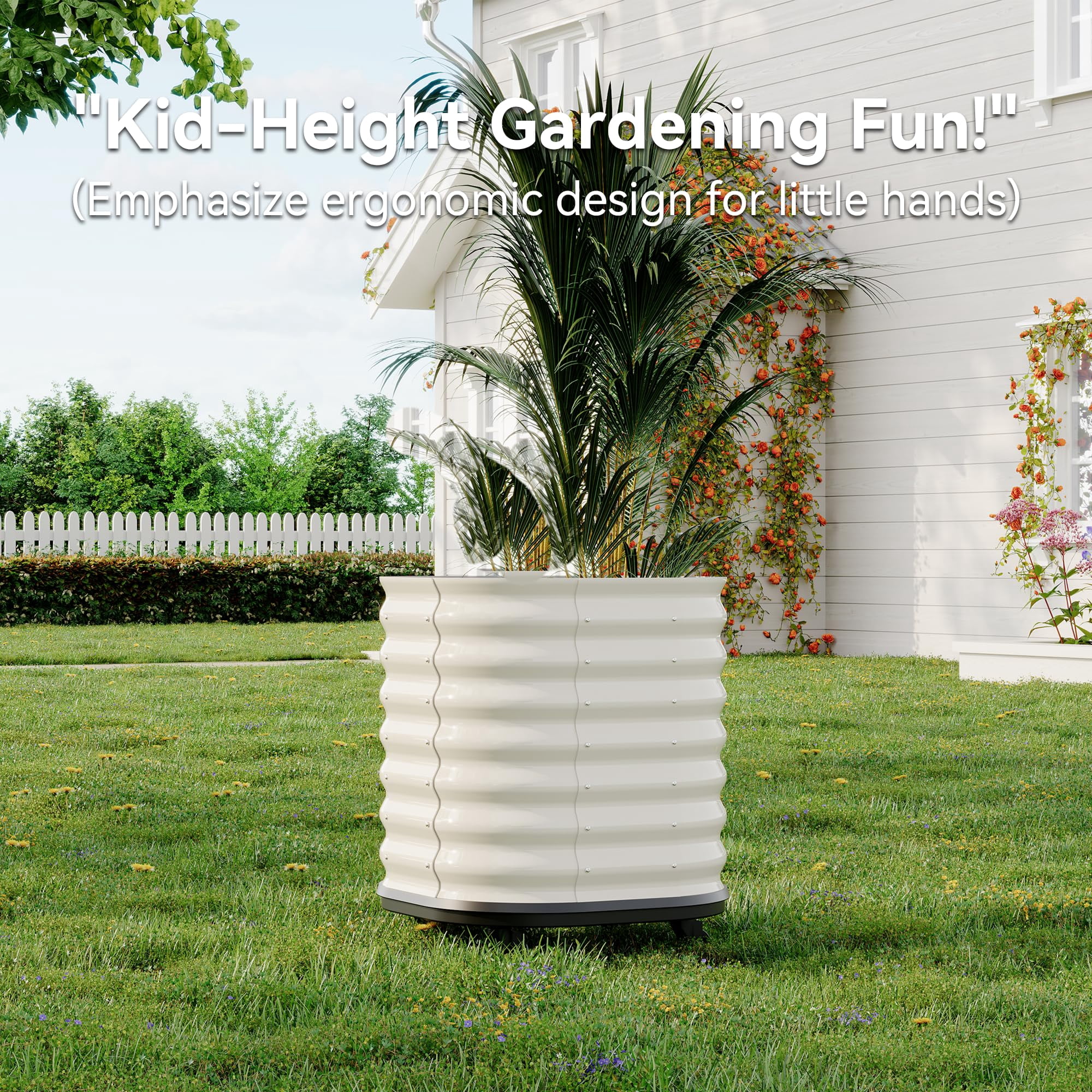 Click here for Akdsteel Rolling Planter Box Features A Self-Water... prices