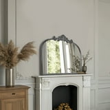 24" x 34" Filigree Arch Metal Mantle Mirror Decor in Silver - Walmart.com
