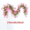 5.6 Ft Faux Morning Glory Flower Vine Artificial Silk Trumpet Garland ...