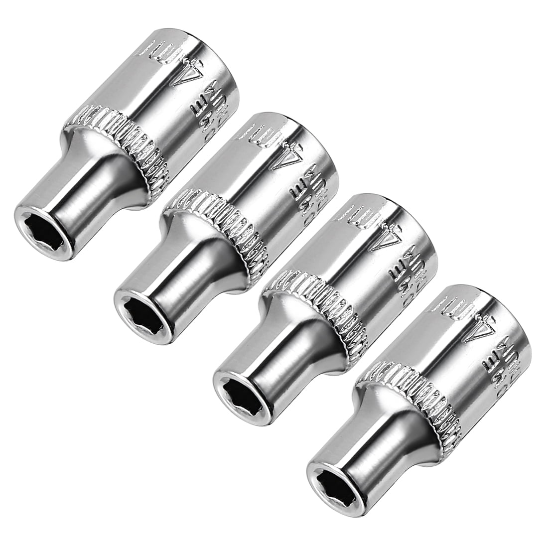 4Pcs 1/4-inch Drive 4mm Cr-V 6-Point Shallow Socket - Walmart.com