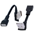 USB 2.0 Male To Female Right Angled/Straight Head Extender Cable Flat ...