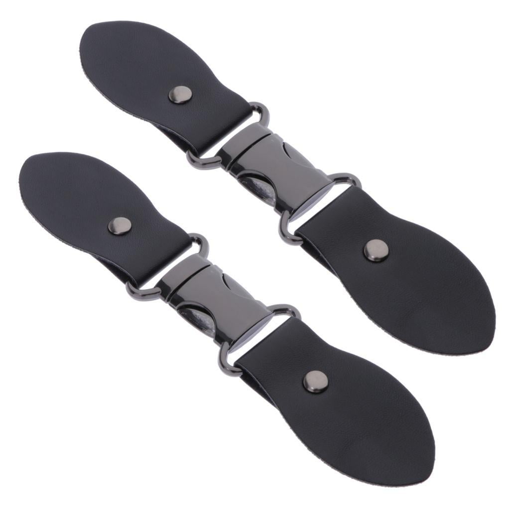 Set of 2 PU Leather Toggle Buttons Insert Buckle For Overcoat Coat ...