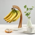 Jalz Jalz Wooden Fruit Rack, Modern Banana Holder Tree Stand with ...