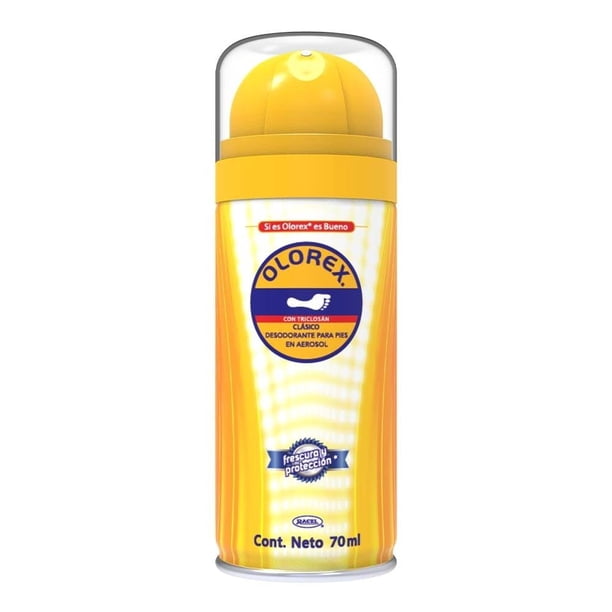 Desodorante para pies Olorex Clásico en aerosol con triclosán 70 ml ...