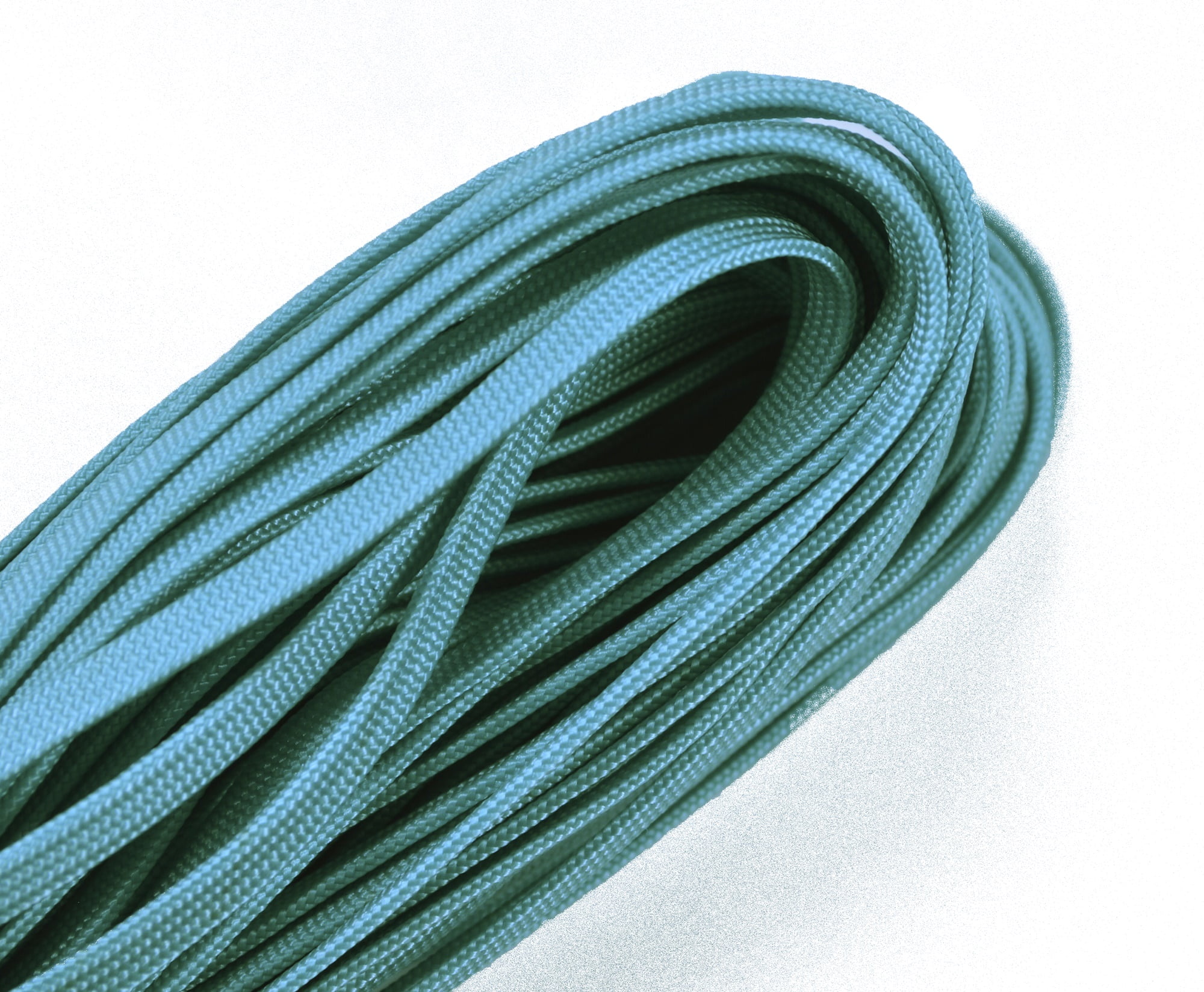 Neon Turquoise Coreless / Flat 550 Paracord - 100 Foot Bundle - Walmart.com
