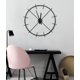 Kate and Laurel Isaac Modern Metal Wall Clock, 26", Black, Chic ...