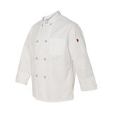 Chef Designs® Eight Pearl Button Chef Coat with Thermometer Pocket ...