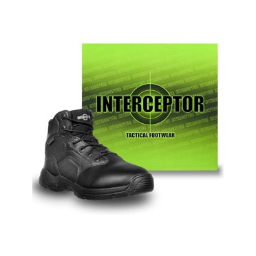 Interceptor Men's Force 6" Steel Toe Tactical Boots - Walmart.com
