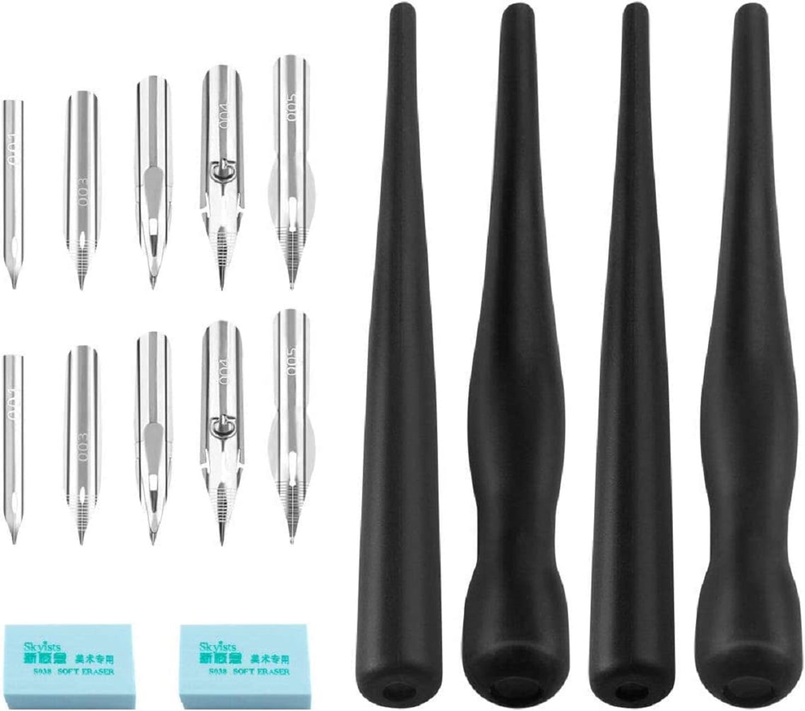 2 Sets Comic Drawing Painting Tools Kit, Calligraphy Pen Nib Pens Manga ...