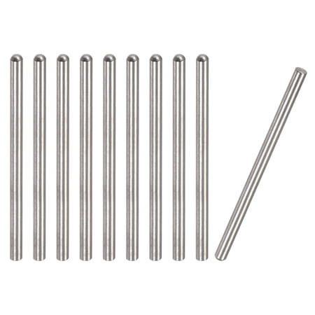 4x55mm Dowel Pins, 10 Pack Round Head Flat Chamfered End Dowel Pin ...