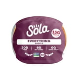 Sola Non-GMO Everything Bagels, Wheat Bread, Low Carb, High Protein, 12 ...