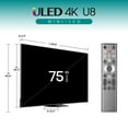 Hisense 75-Inch Class U8 Series Mini-LED Pro+ ULED 4K UHD Google Smart ...