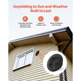 VEVOR 6 inch Wall Vent Cover, Louvered Round AC Vent Gable Cover ...