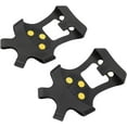 Yazoeiaing Ice Cleat Spikes Crampons Antislip 10 Steel Studs Walk ...