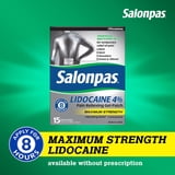 Salonpas LIDOCAINE 4% Pain Relieving Gel-Patch, 15 Gel-Patches - Walmart.ca