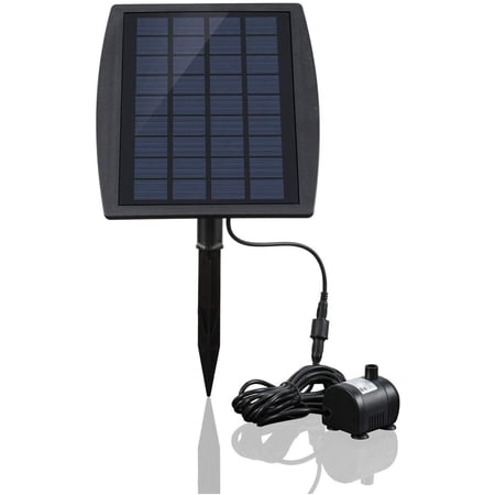 Solar Fountain Pump 9V 2.5W Solar Panel Pond Pump Water Feature Pump ...