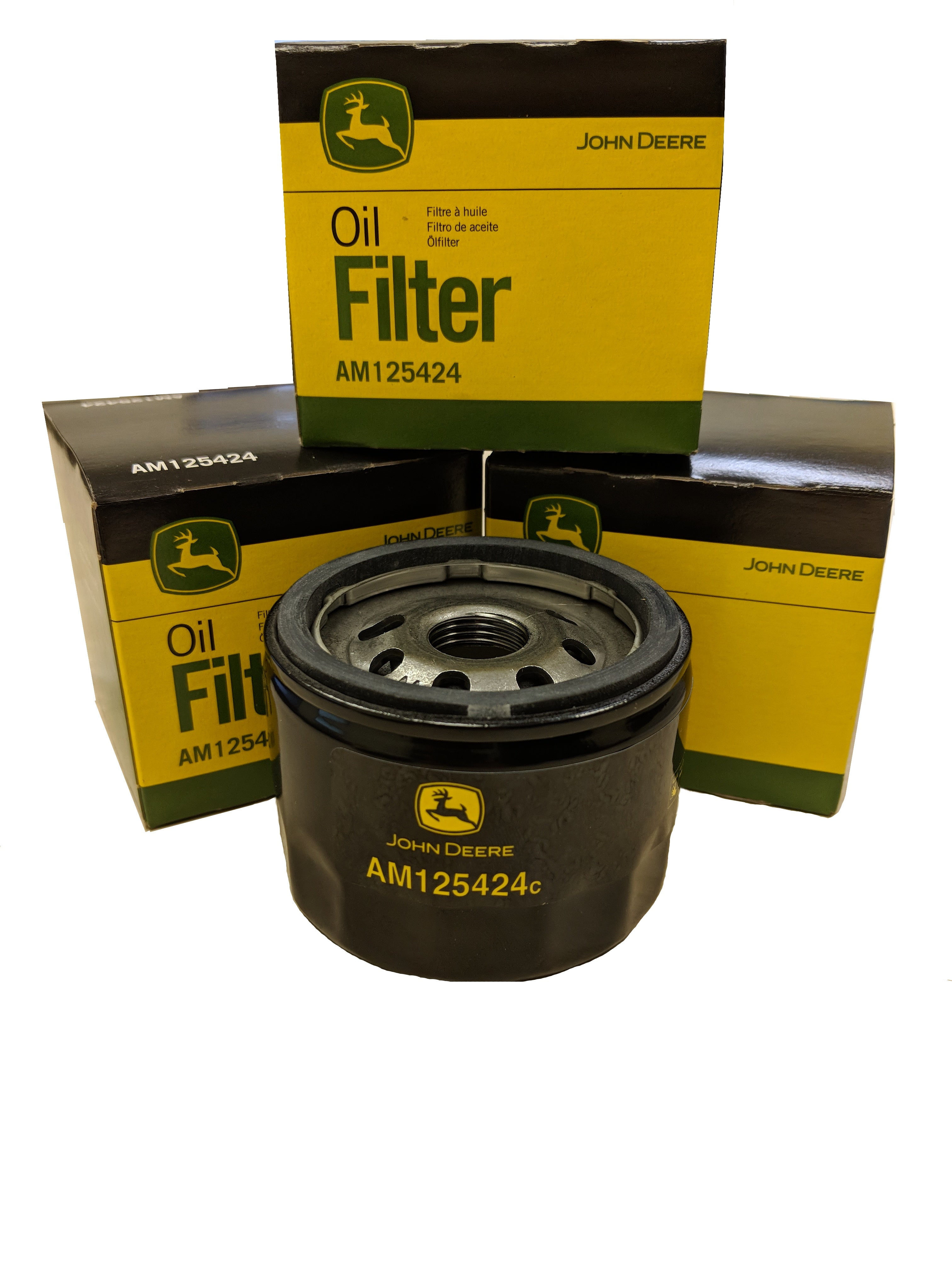 John Deere Original Equipment Oil Filter #AM125424 (Qty 4) - Walmart.com