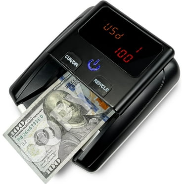 Counterfeit Bill Money Detector Machine with LCD Display, Portable ...