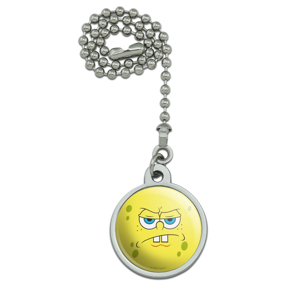 SpongeBob Angry Face Ceiling Fan and Light Pull Chain - Walmart.com