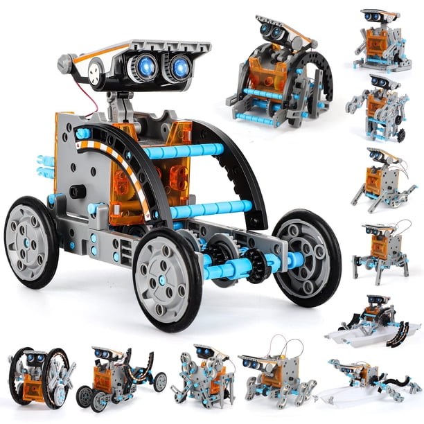 Beefunni STEM Toys Solar-Powered Transforming Robot Toy - 12-in-1 ...
