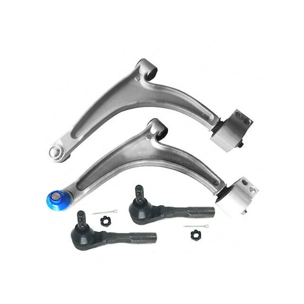 Front Lower Control Arm and Tie Rod End Kit - 4 Piece - Compatible with ...