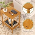 2-Tier Small Side Table, Narrow Entryway Table, Bedside End Table ...