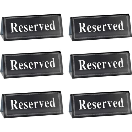 Reserved Signs for Tables, 6pcs Reserved Signs for Wedding Table Seat ...