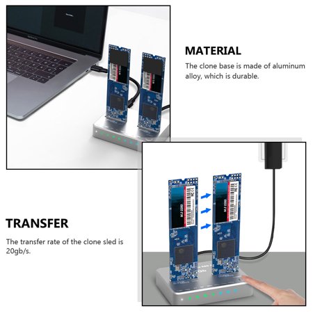 Offline Copy SSD System Dual Disk Clone Base with Aluminum One Click ...