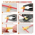 120 count/60 Pairs Quick Splice Disconnect Wire Terminals T-Tap Spade ...