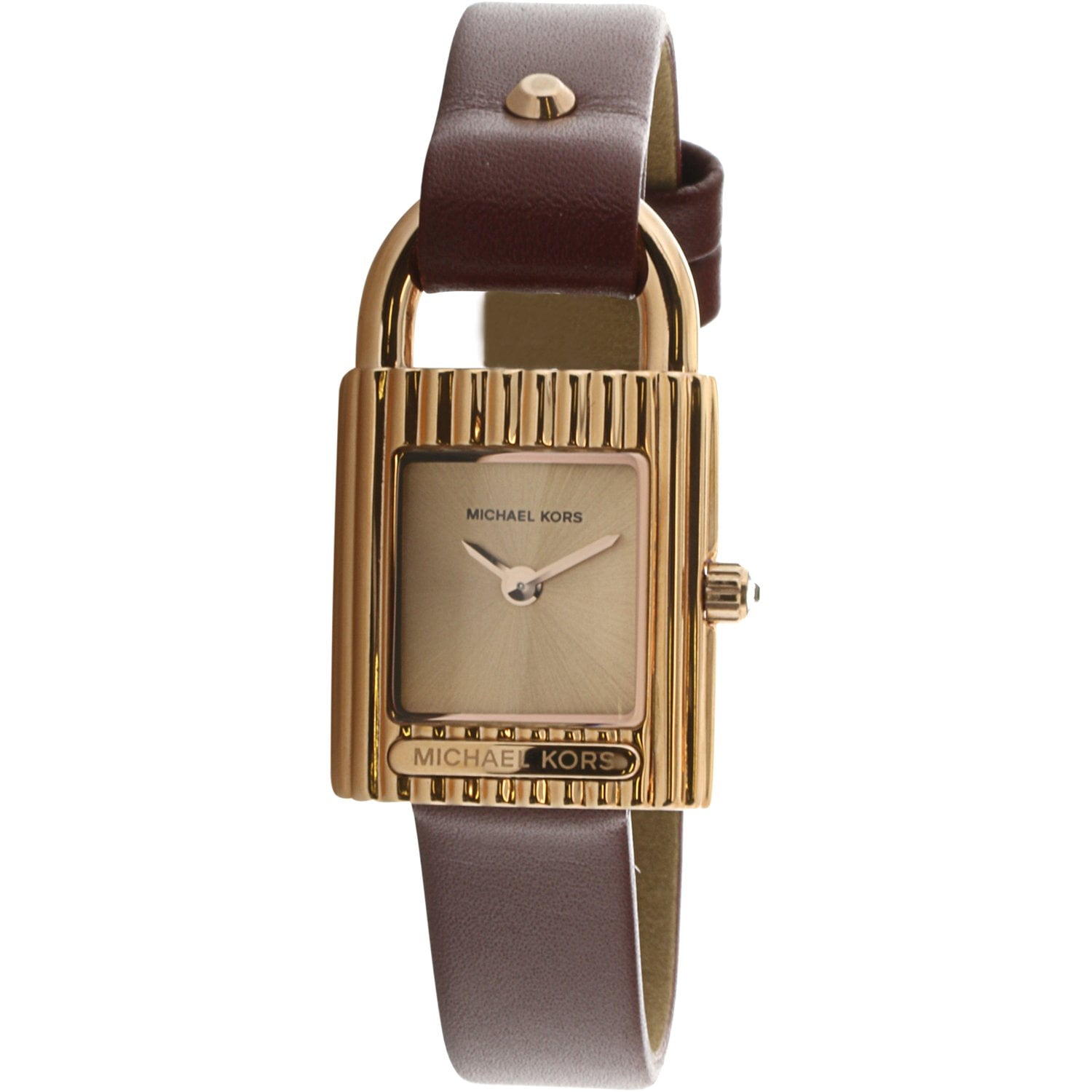 Michael Kors Women's Isadore MK2694 Gold Leather Japanese Quartz ...