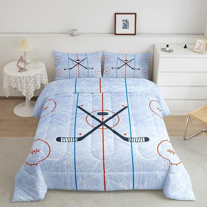 Click here for Yst Ice Hockey Kids Comforter Set Full Size hockey... prices
