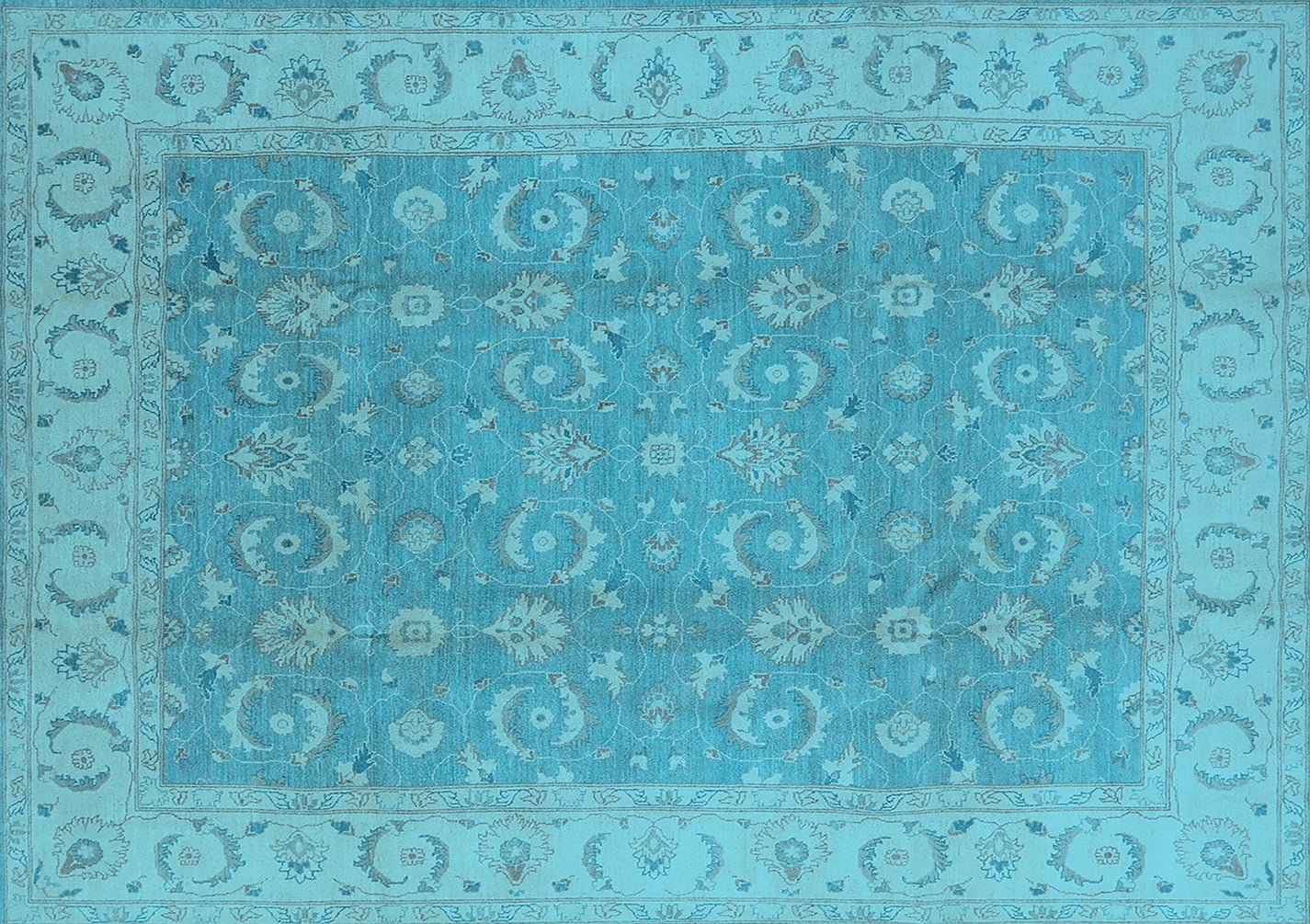Ahgly Company Indoor Rectangle Oriental Light Blue Industrial Area Rugs ...