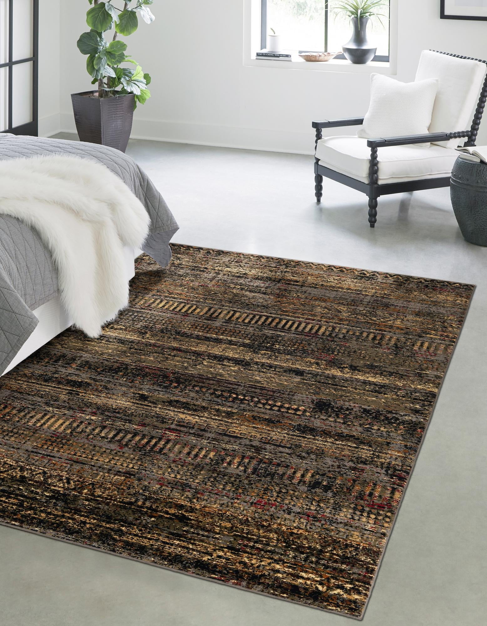 Rugs.com Saturn Collection Rug – 2' x 3' Blue Medium Rug Perfect For ...