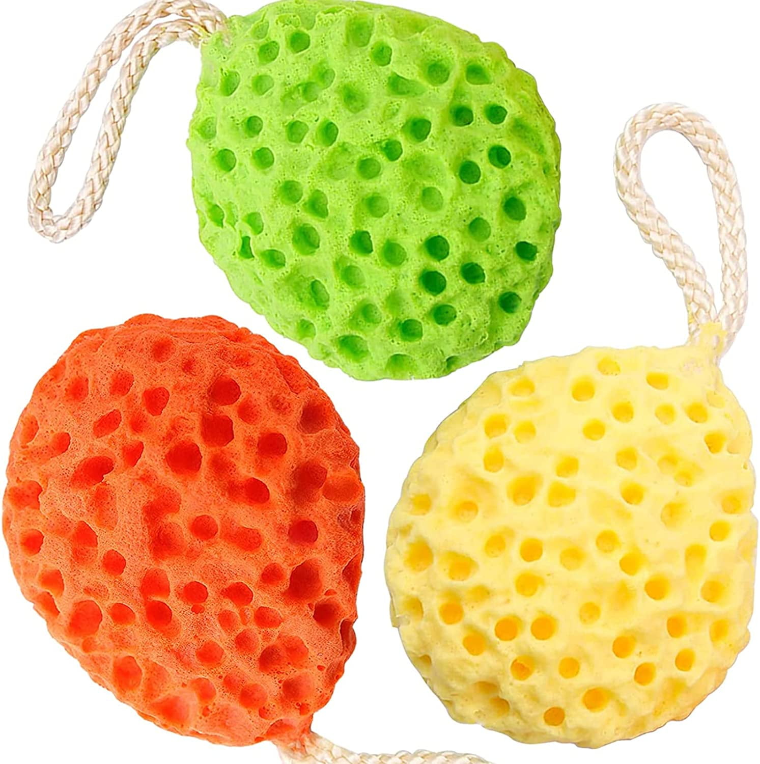 Bomutovy 3Pcs Bath Sponge, Foam Loofah Sponge, Body Sponge for Shower ...