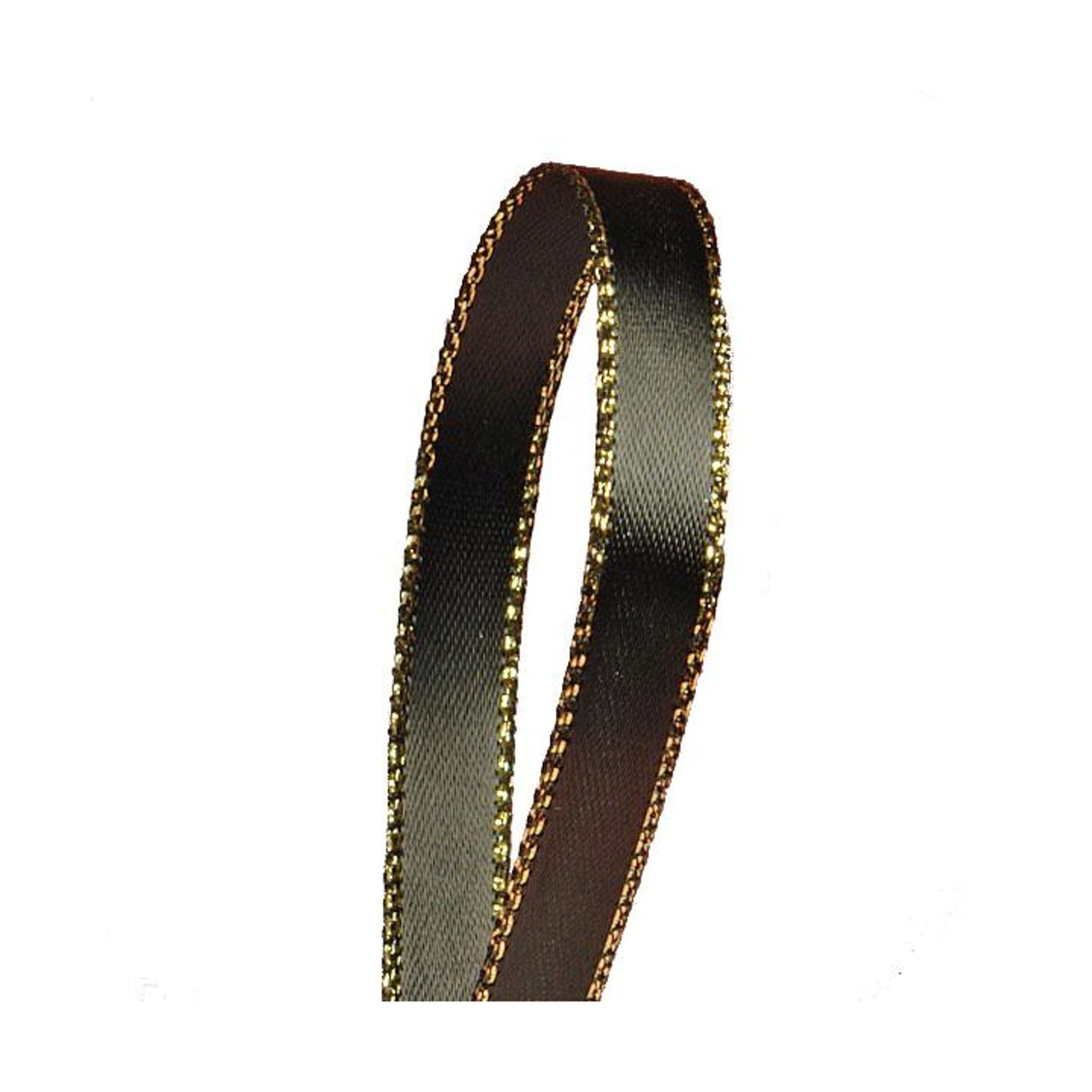 Black Gold Ribbon | Black Gold Decorations | Black Gold Edge Satin ...